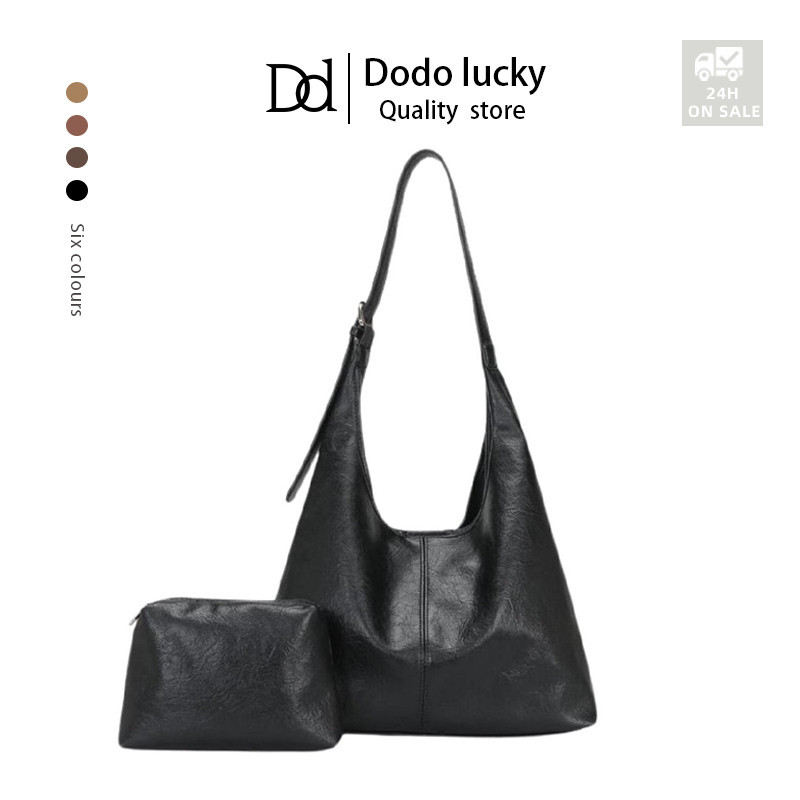 Dodo 2in1 Retro Soft Leather Women Shoulder Bag Large Capacity Office ...