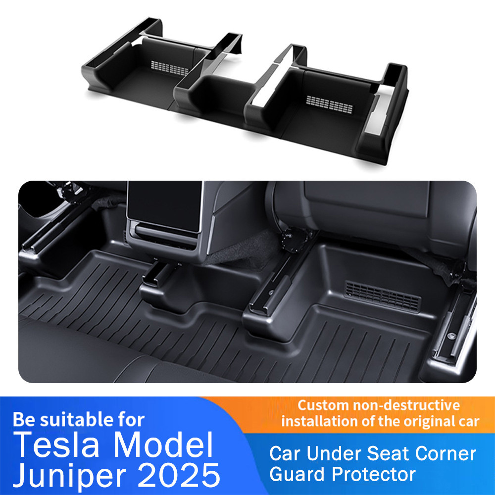 For Tesla Model Y Juniper 2025 TPE Under Seat Corner Guard Seat Slide ...