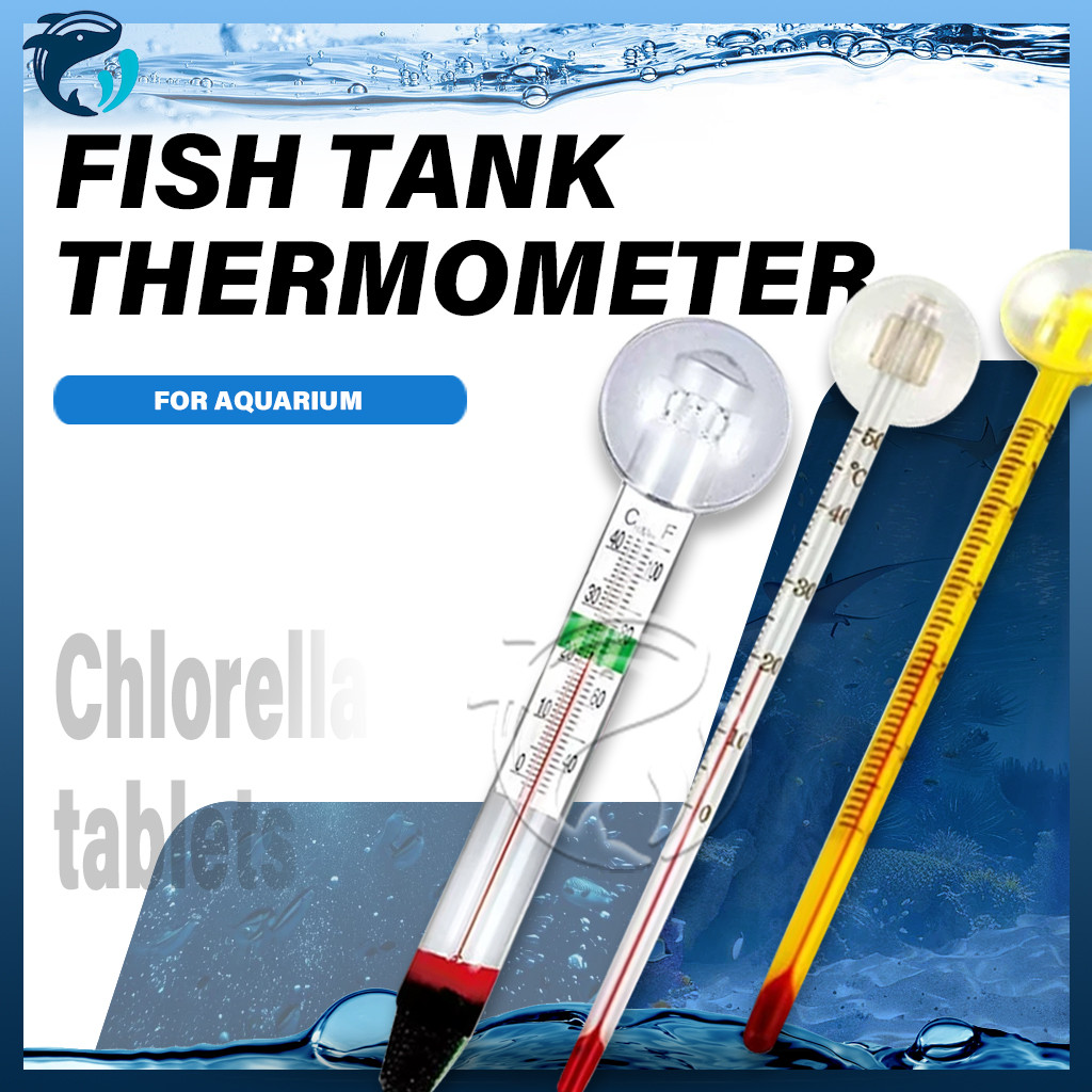 Fish Tank Type Thermometer with Suction Cup Floating Aquarium ...