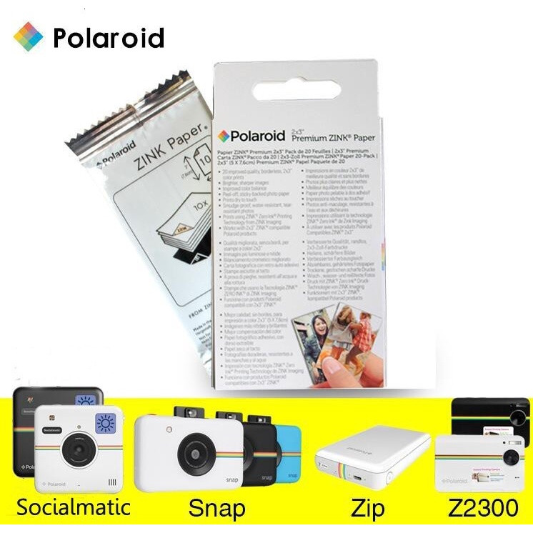 20/30/50sheets Polaroid Instax Film Sheet 2x3-inch Premium Zink Photo ...