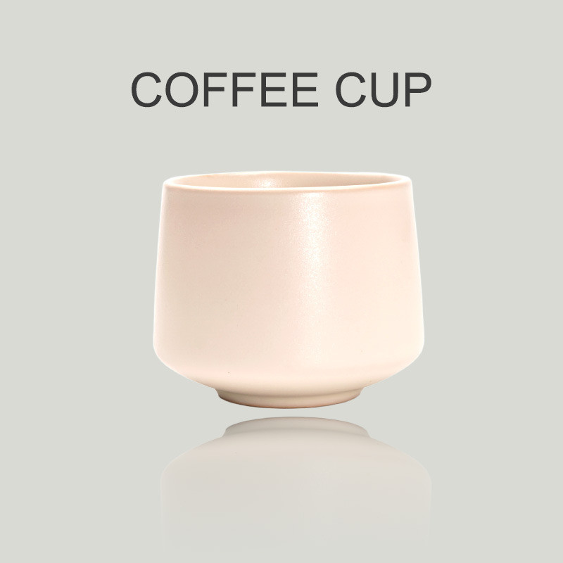 Ceramic Coffee Mug 180ml Matte white Retro Style Tasting Mug Water Mug ...