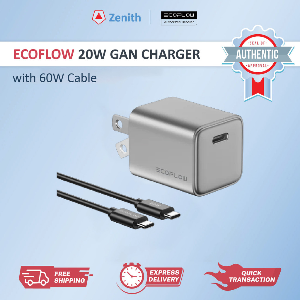 EcoFlow Rapid GaN Charger with Cable | Shopee Philippines