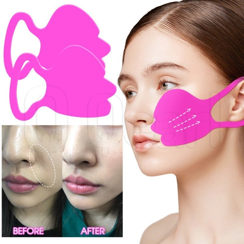 Silicone Face Lifting Mask Ear Patches - Anti Wrinkle Nasolabial ...