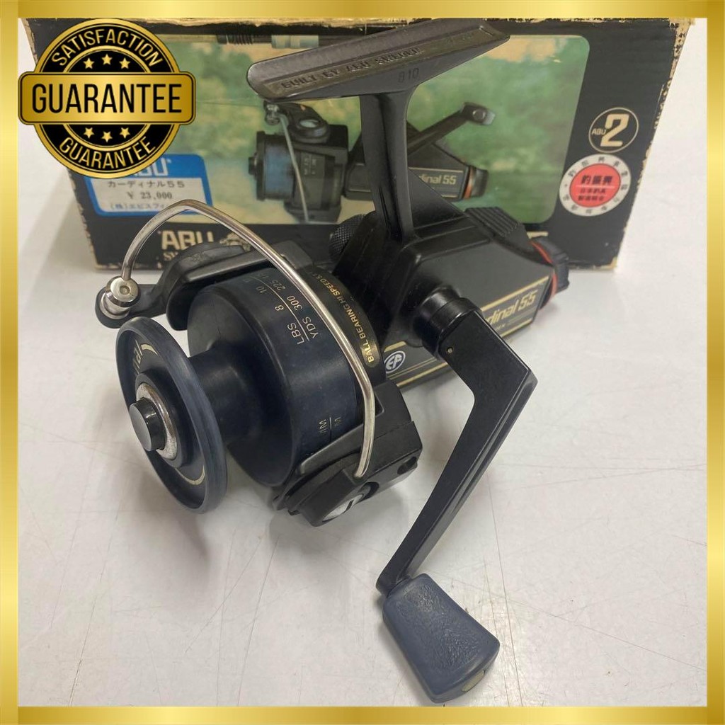 ABU GARCIA Cardinal 55 Spinning Reel USED A | Shopee Philippines