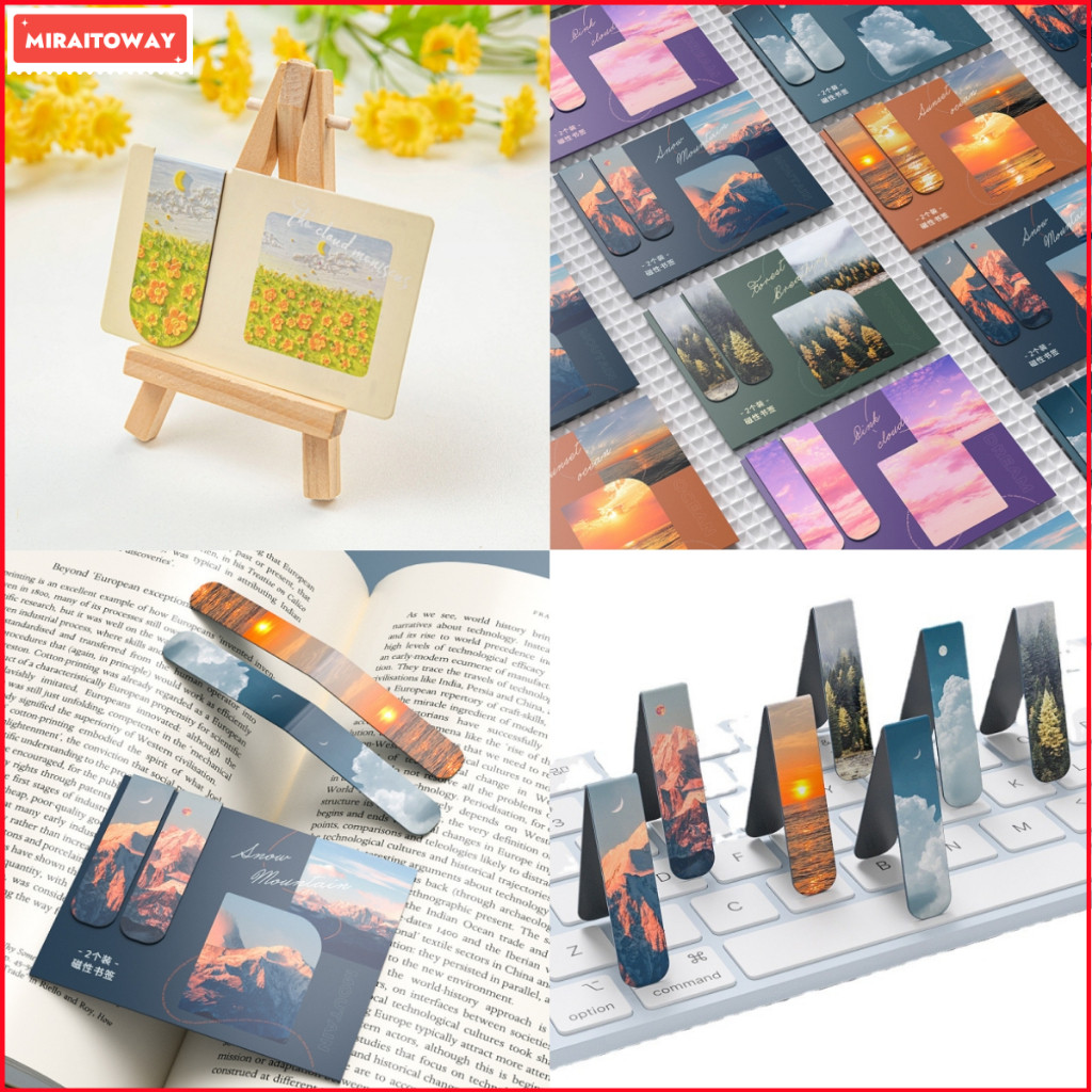 【⚡MT】Creative Star Magnetic Bookmark Oil Painting Personalized Bookmark ...