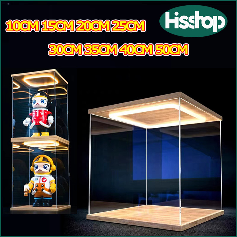 Model Box, Acrylic display box, building block LEGO model, multi size DISPLAY CASE with light ...