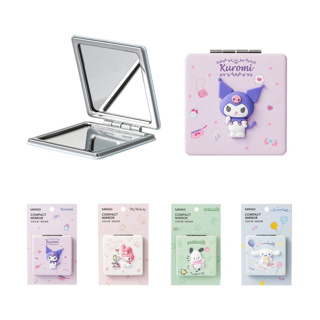 MINISO Sanrio Characters Double-Side Foldable Portable Mirror | Shopee ...
