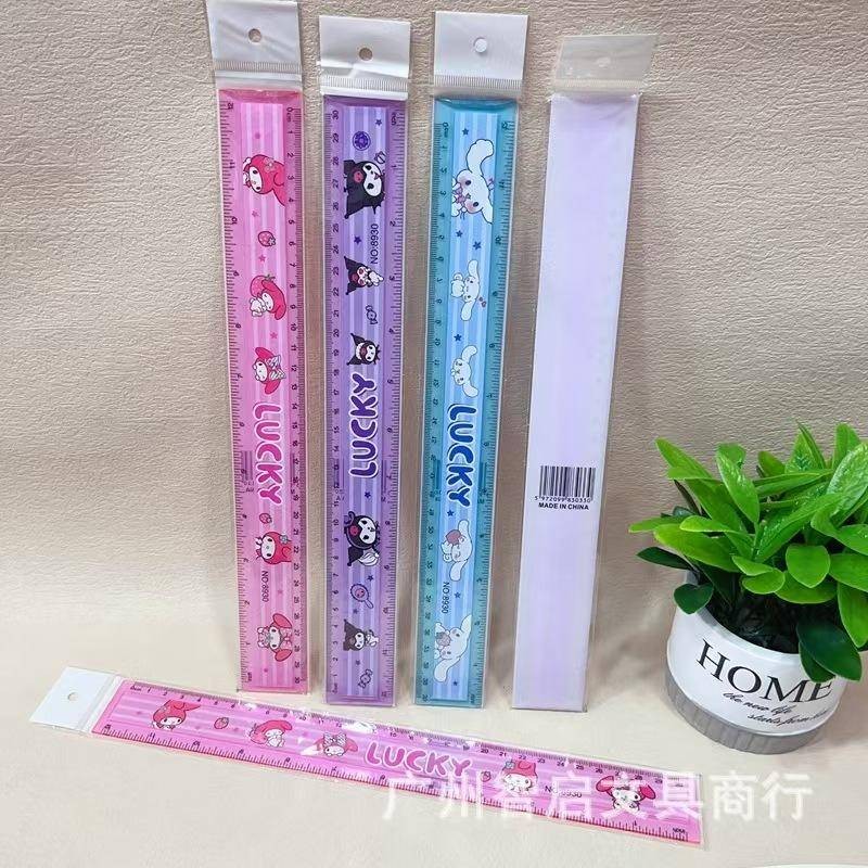 1Pcs Sanrio clear cartoon Acrylic Straight rulers Mymelody Kuromi ...