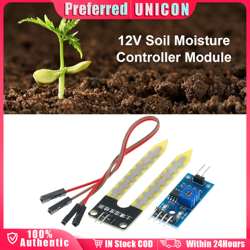 Moisture Sensor Module Soil Moisture Hygrometer Detection For arduino Development Board | Shopee ...