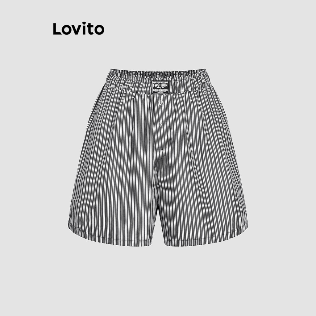 Lovito Women Sporty Striped Side Stripe Shorts L114AD133 | Shopee ...
