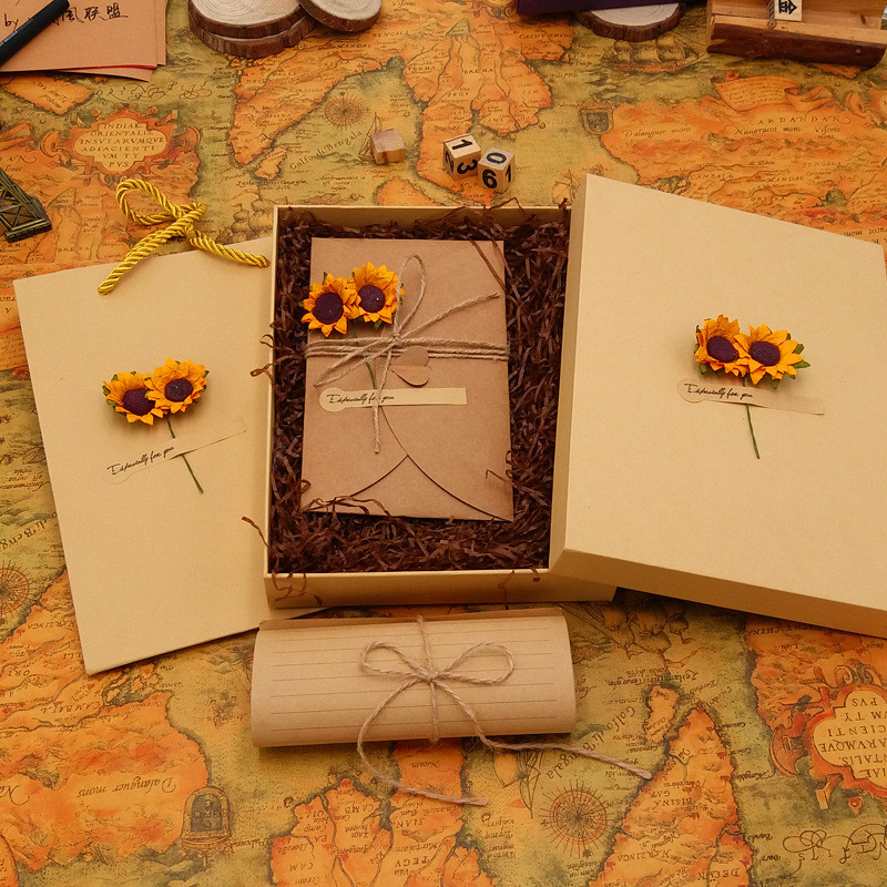 Love Letter Box Romantic Valentine's Day Letter Paper Envelope Set with ...