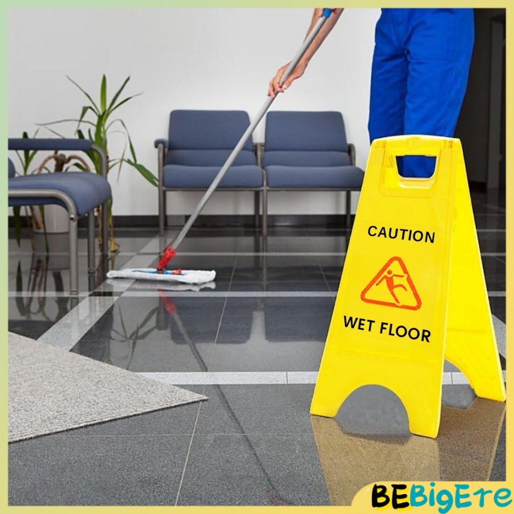 BigEre Foldable No Parking Signage Caution Wet Floor Signage Eye ...