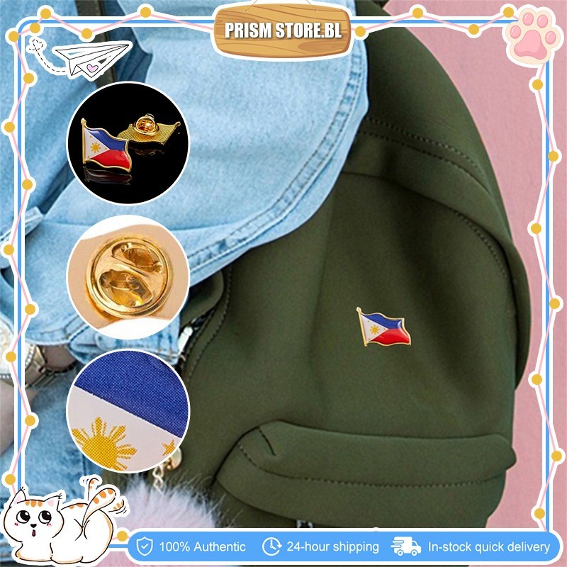 Philippines Flag Lapel Pin - National Patriotism Badge-Philippine Flag ...
