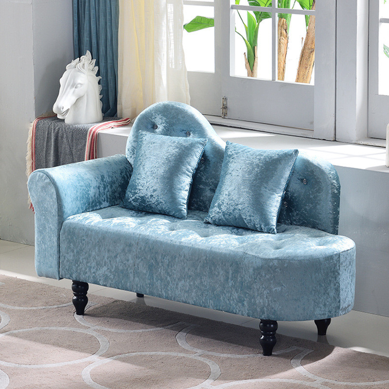Bedroom Sofa Stool Shoe Changing Stool Simple Fabric Chaise Lounge ...