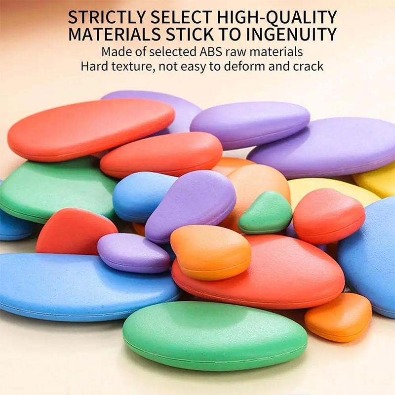 Rainbow pebbles children's educational AIDS tabletop interactive ...