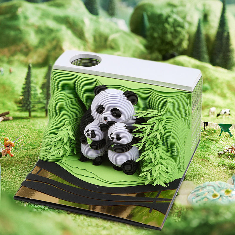 3d Three-Dimensional Note Creative Paper Carving Hogwarts Hand Tear ...