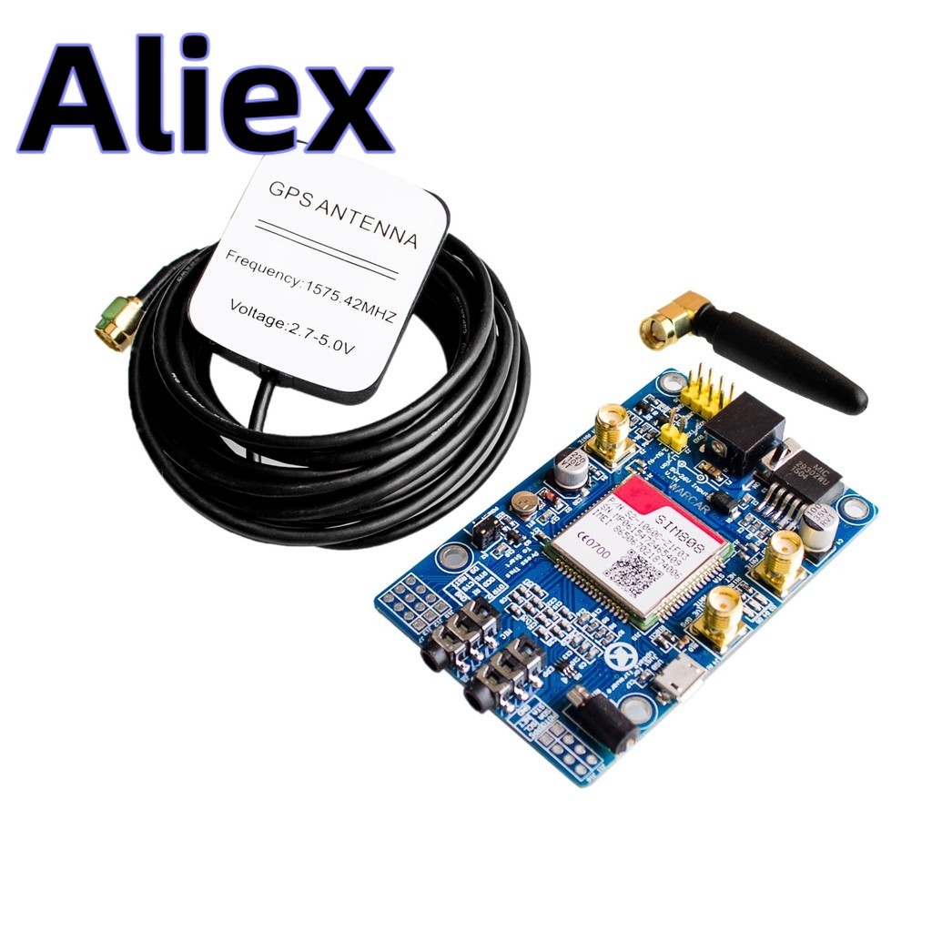 SIM808 Module GSM GPRS GPS Development Board IPX SMA with GPS Antenna ...