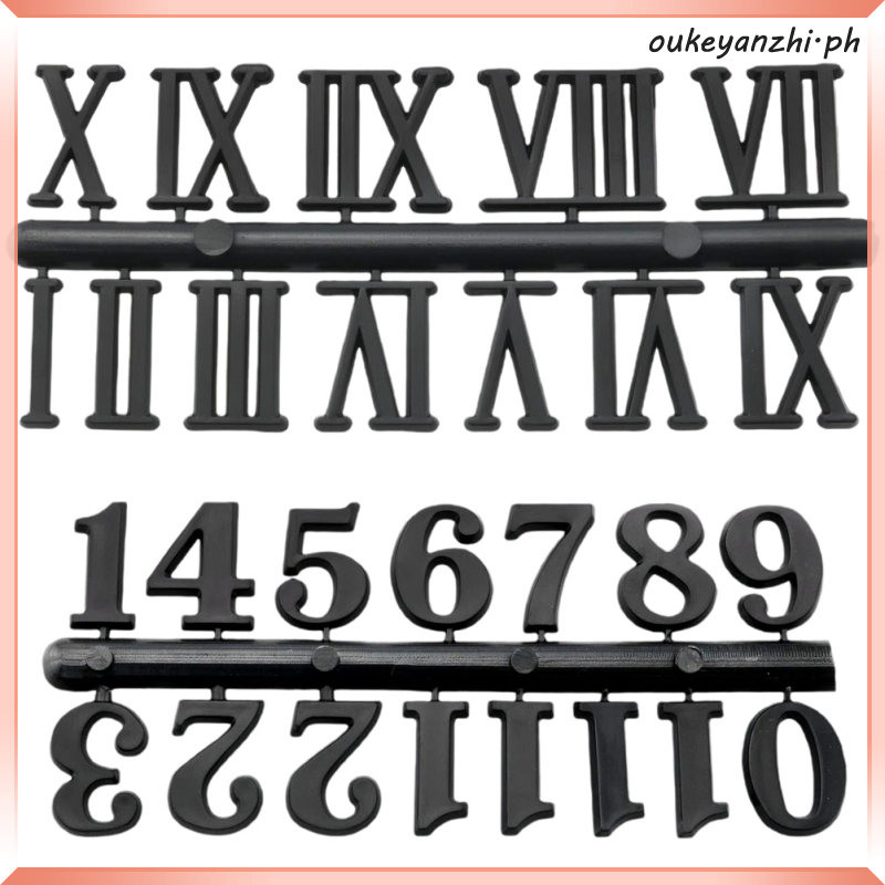 2 Sets Digital Clock Kit Number Plate Wall Replacement Numbers Suite ...
