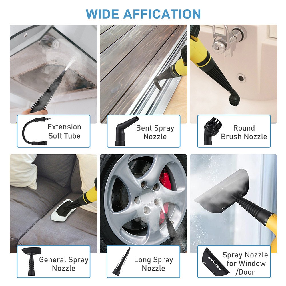 1050W Multifunction Steam Pressure Washer Steam Cleaner Household ...
