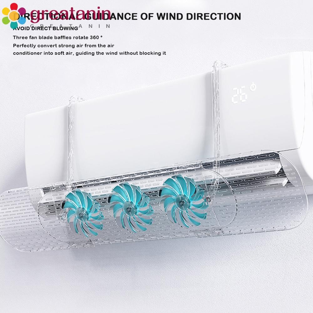 GREATANIN Air Conditioner Windshield, Wall-mounted Anti Direct Blowing ...