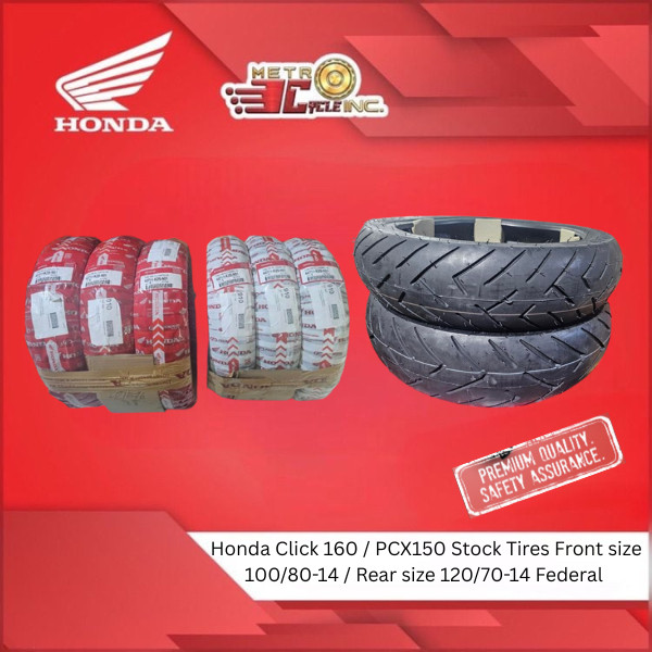 Honda Genuine Stock Tires (Federal) for PCX150 and Click 160 [SOLD PER ...