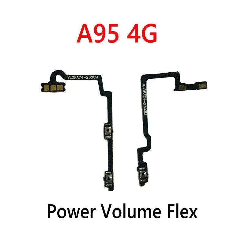 IVAK &Power Volume Side Keys Switch On OFF Power Volume Buttons Flex Cable For OPPO A95 4G A95 ...