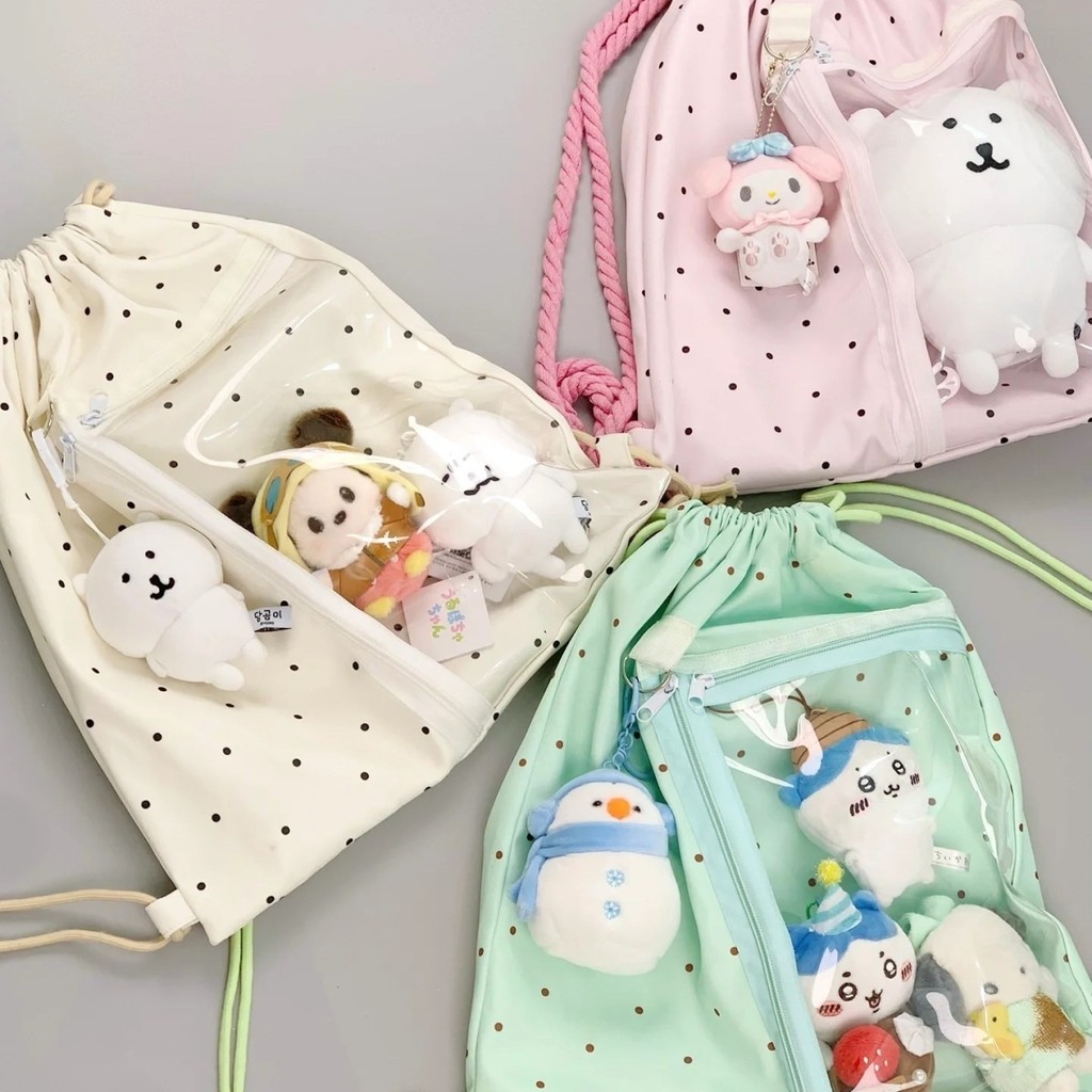Super Cute！F&X Cartoon backpack[1059People Collection]Drawstring Large ...