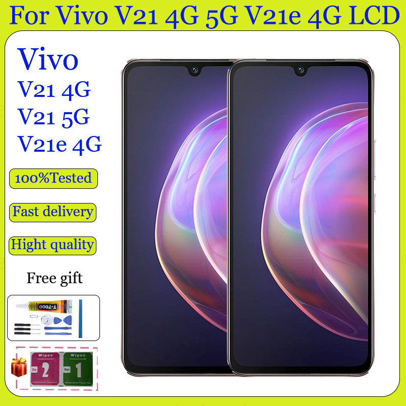 Original AMOLED Vivo V21 4G V21 5G V21e 4G LCD Display Touch Screen Replacement | Shopee Philippines