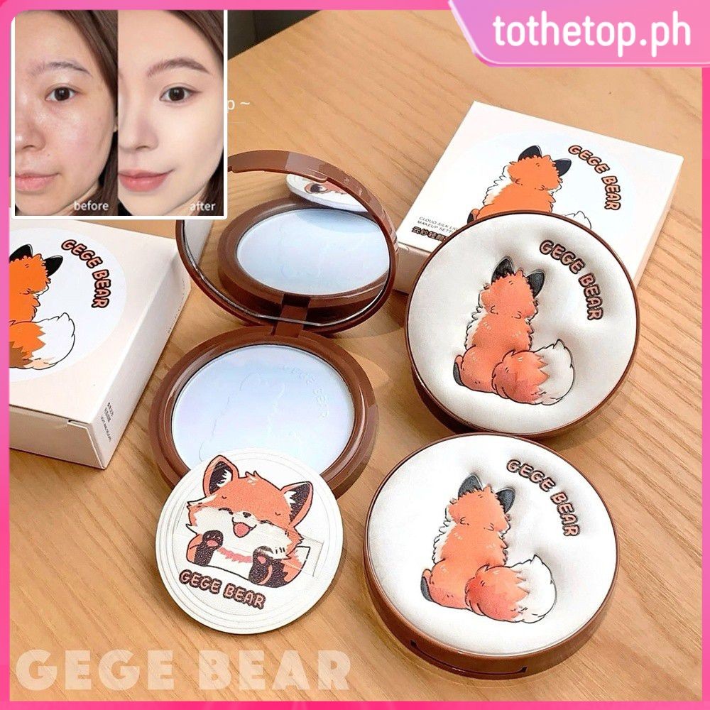 GegeBear Pressed Powder With Powder Puff Waterproof Long Lasting Not ...