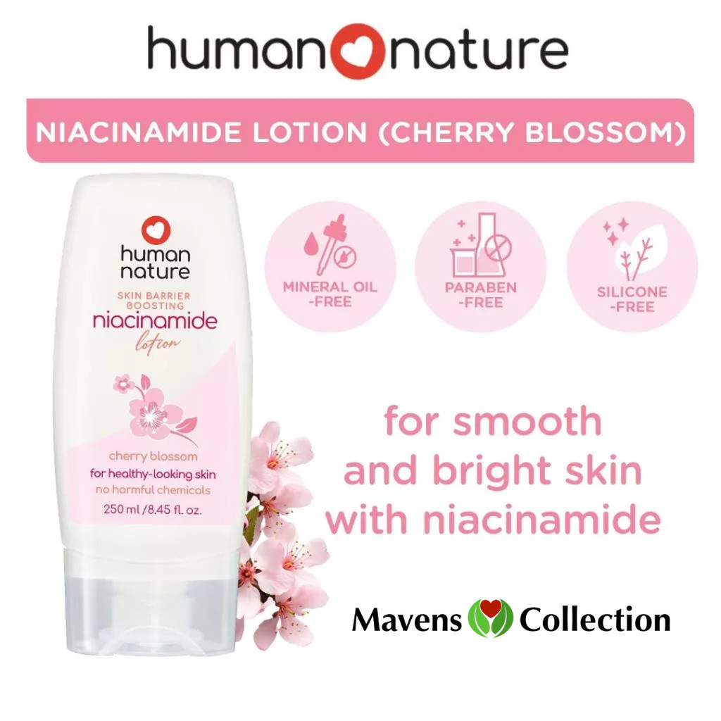 Human Nature 250ml Cherry Blossom Skin Barrier Boosting Niacinamide ...