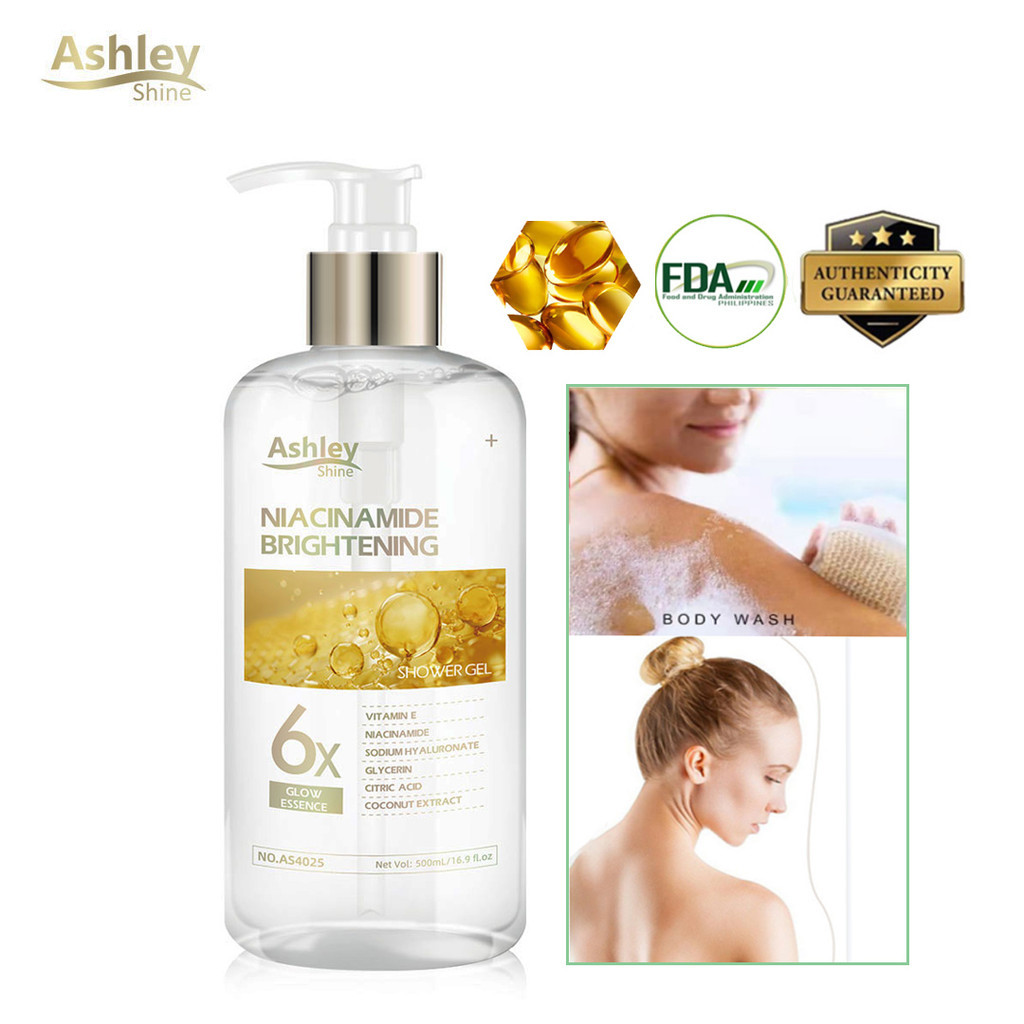 Ashley Shine Niacinamide Body Wash Shower Gel Vitamin E ACID Sodium ...
