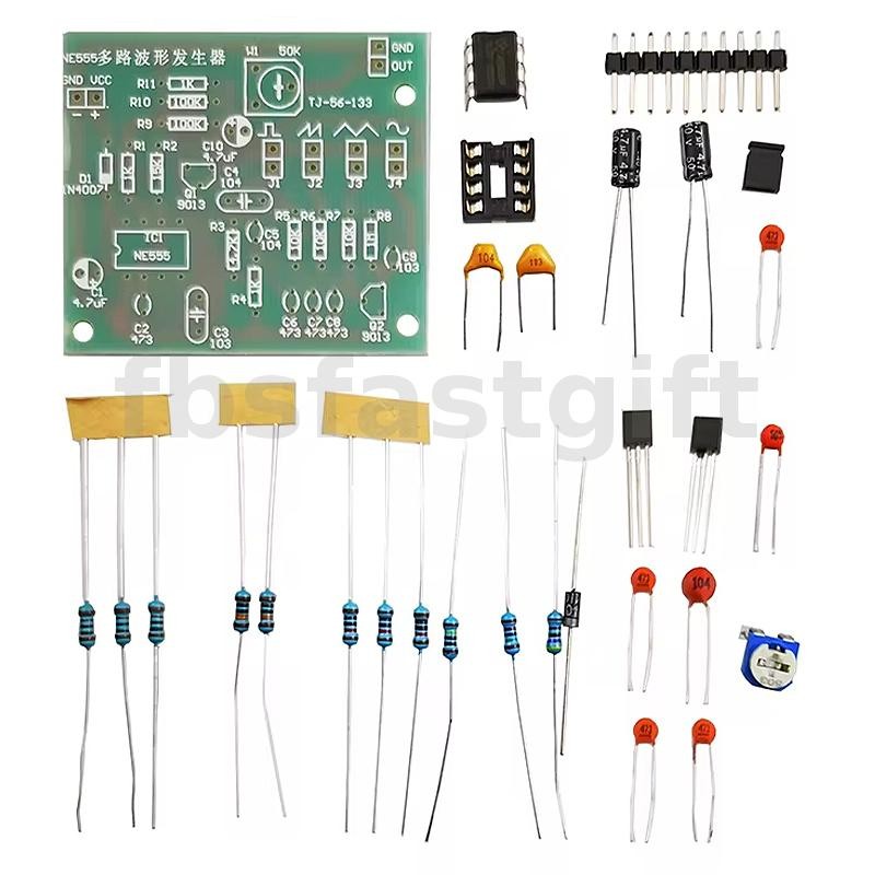 Sine Triangle Square Wave NE555 Multi-Channel Waveform Generator Module ...