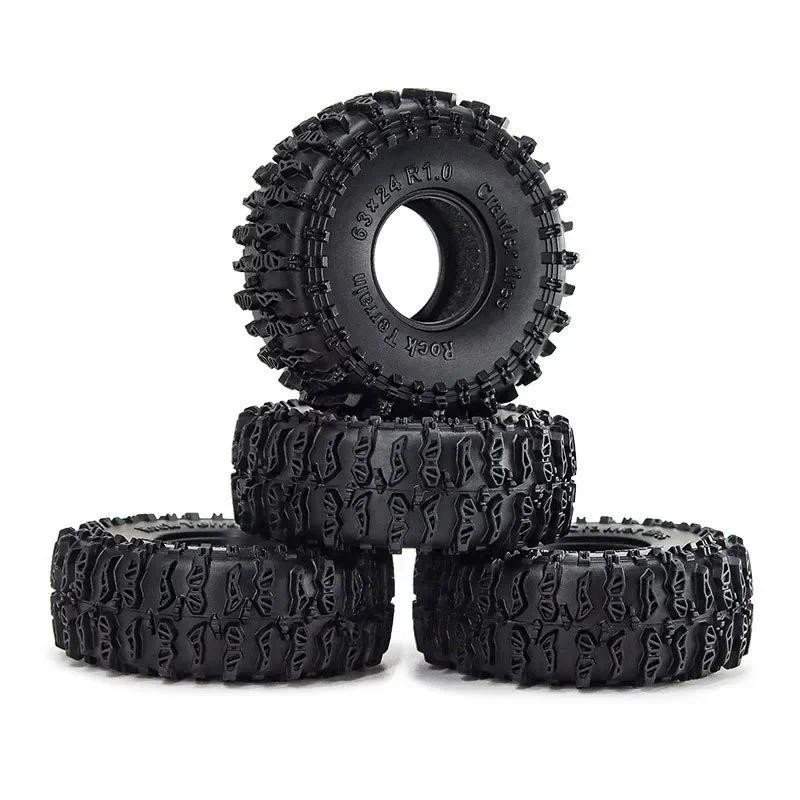 Super Soft Sticky 1.0 Crawler Tires 63*26mm for 1/18 TRX4M RC Crawler ...