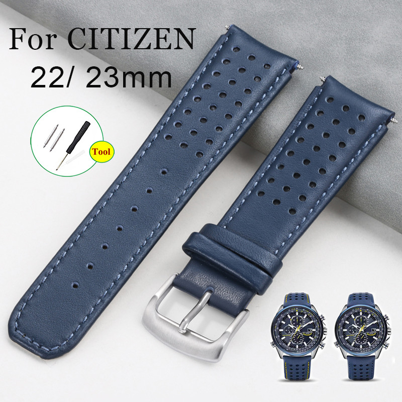 22mm 23mm Genuine Leather Watch Strap for CITIZEN Cow Leather Watch ...