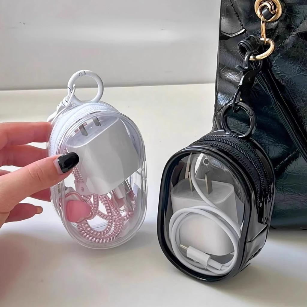 Charging Cable Storage Bag Headphone CableTransparent Organization ...