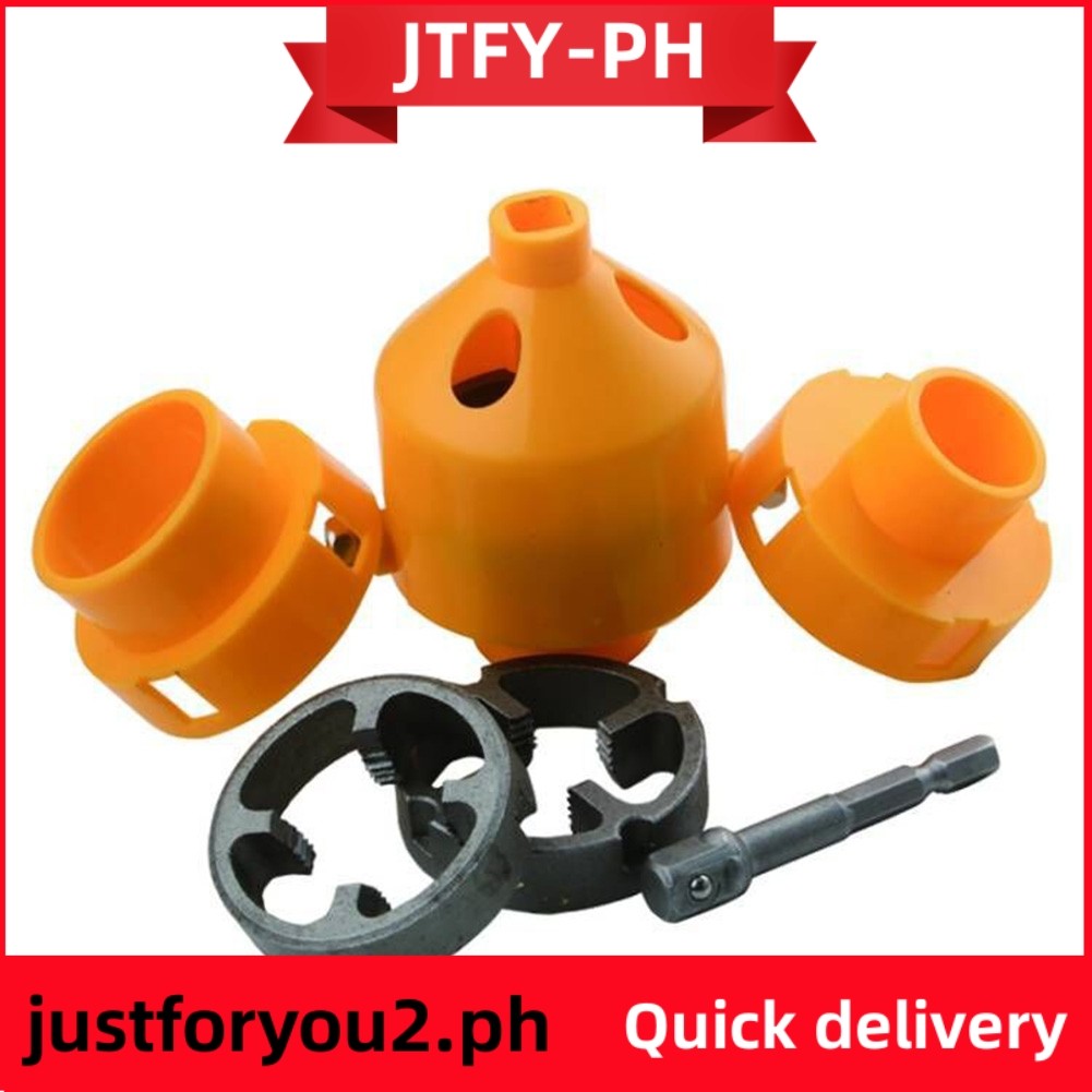 JTFY ️PVC Pipe Threader Kit with /2In 3/4 In Inch Dies Pipe Threader ...