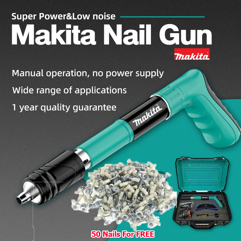 Nail Gun Power Nailer Pneumatic Nail Gun - Effortless Nailing for ...