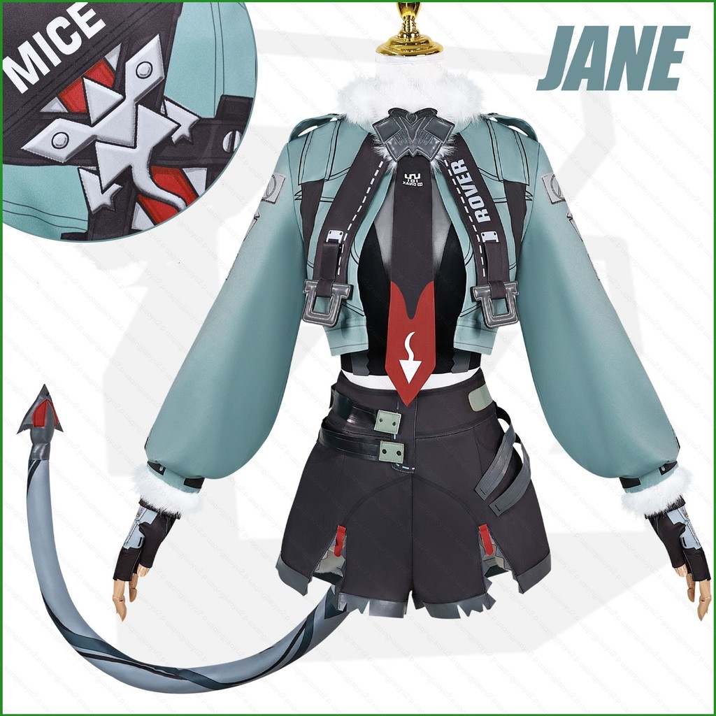 niko Zenless Zone Zero Jane Doe role play cosplay cloth wig shoes coat ...