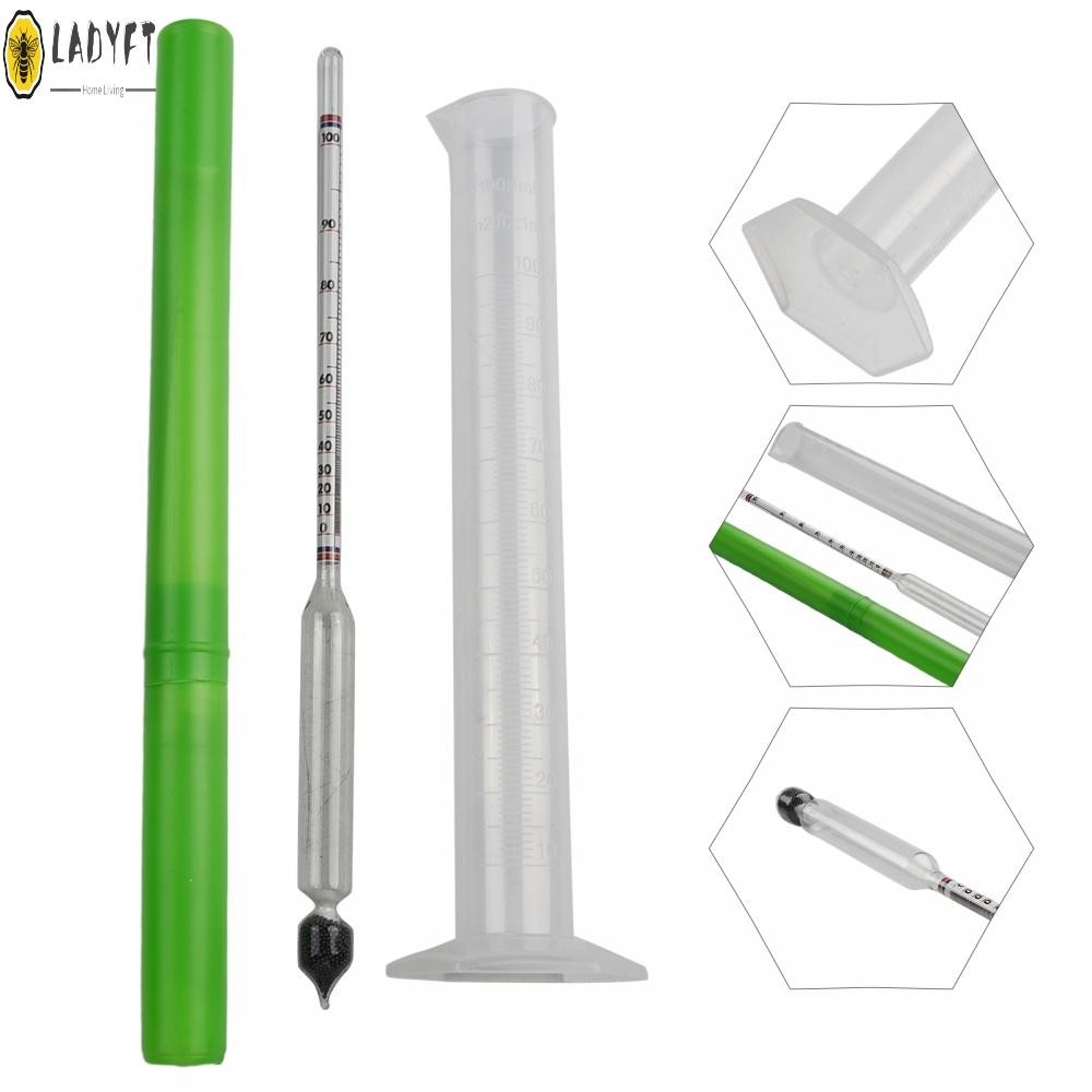 Alcohol Meter Plastic Measuring Cup Alcohol Hydrometer Distilling Glass ...