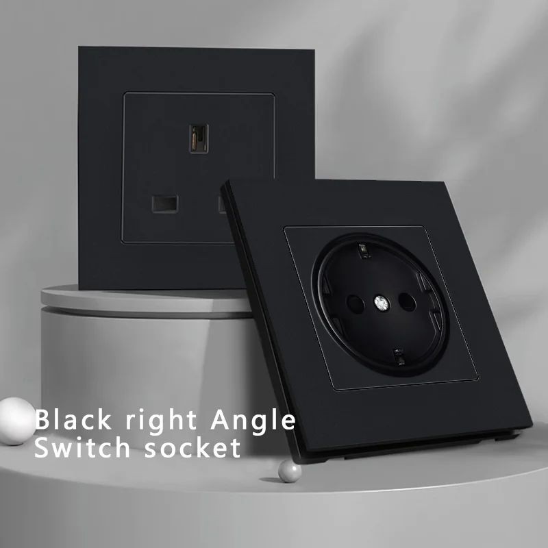 EU German Russian Standard Electrical Plug Socket Wall Power Outlet ...
