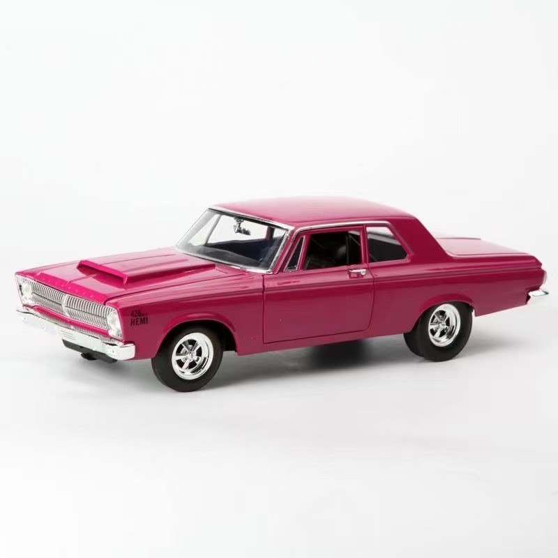 Acme 1/18 Plymouth Moulin Rouge Plymouth Moulin Rouge Rose Red Alloy ...