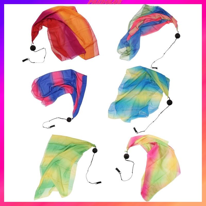 [Predolo2] Belly Dance Poi Ball and Scarf Set Imitation Silk for Stage ...