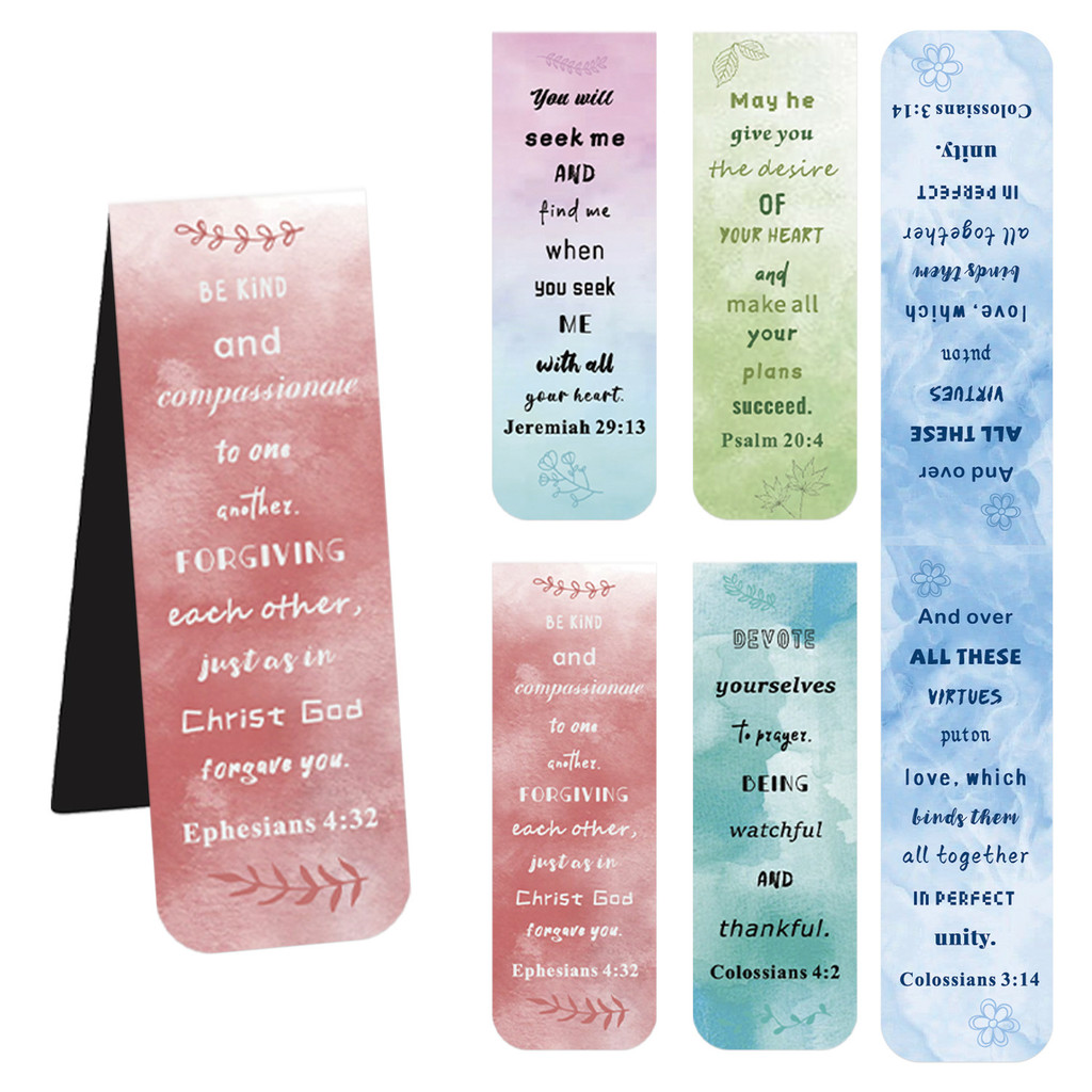 5Pcs/set Bible Magnetic Bookmarks Creative DIY Bookmarks Best Gift ...