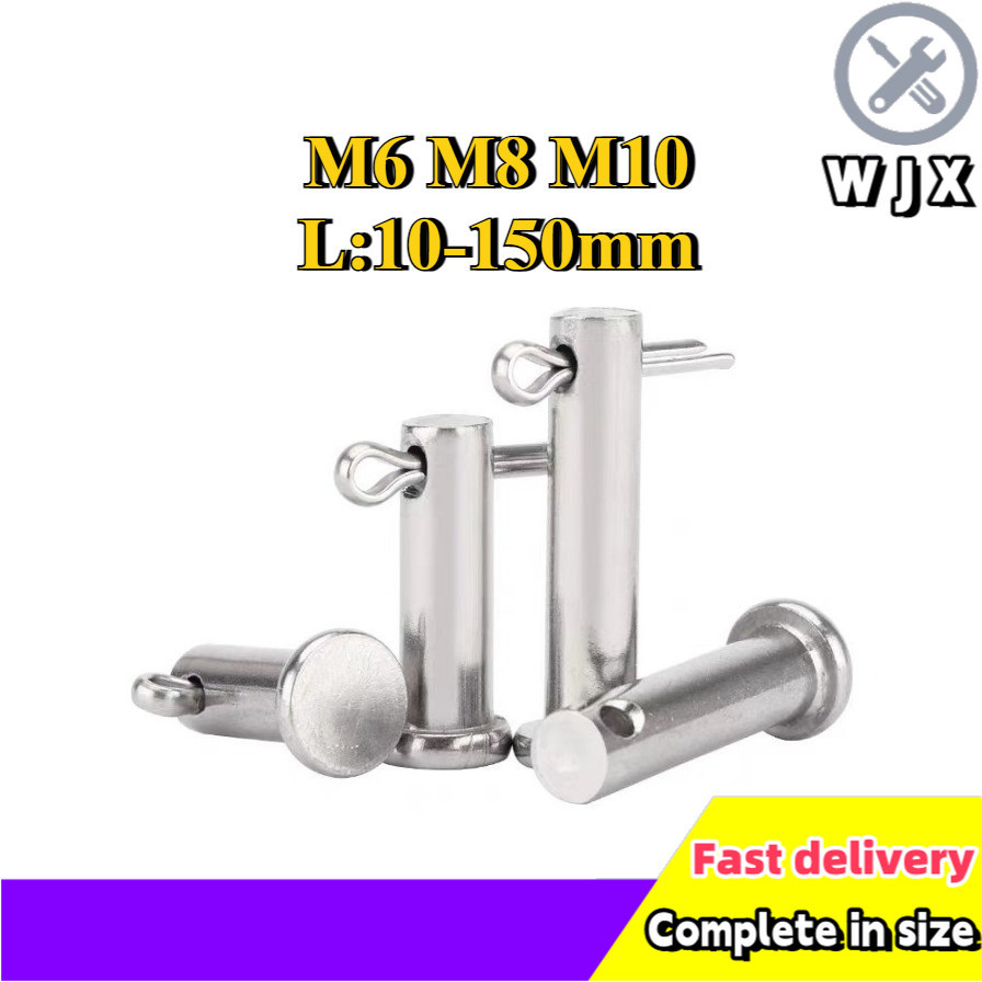 Gb882 Flat Head with Hole Cylindrical Pin M6/M8/M10 SUS304 Stainless Steel Pin Shaft Fixed Pin ...