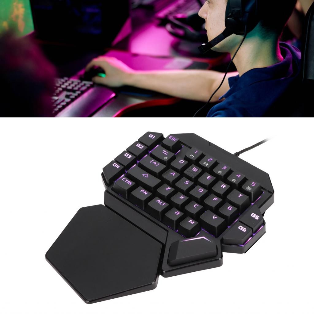 Skill One Handed Gaming Keyboard Accurate 35 Keys RGB Backlit for 7 10 ...