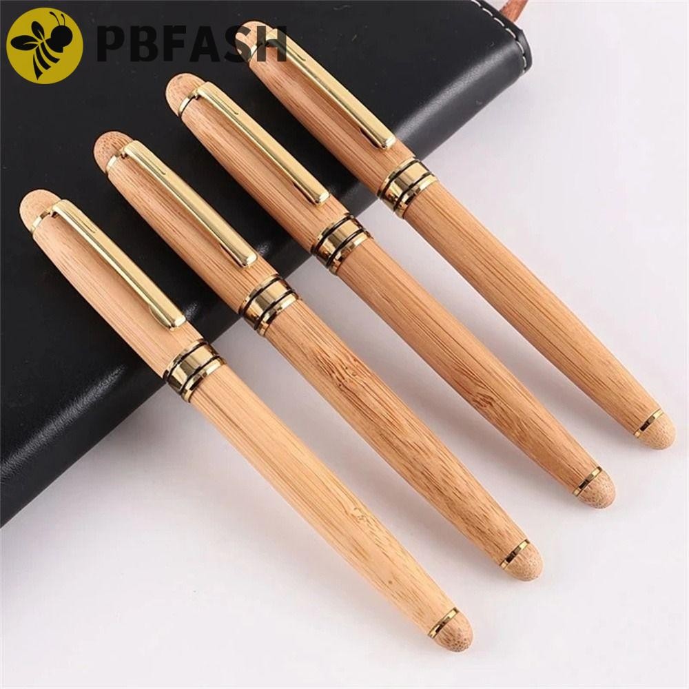 PBFASH Wood Fountain Pen Office School Supplies Inking Pen Calligraphy Smooth Writing Teachers ...