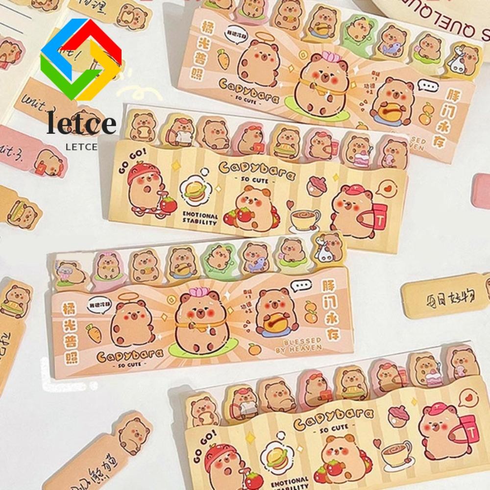 LETCE Capybara Index Sticky, Book Annotations School Supplies Capybara ...