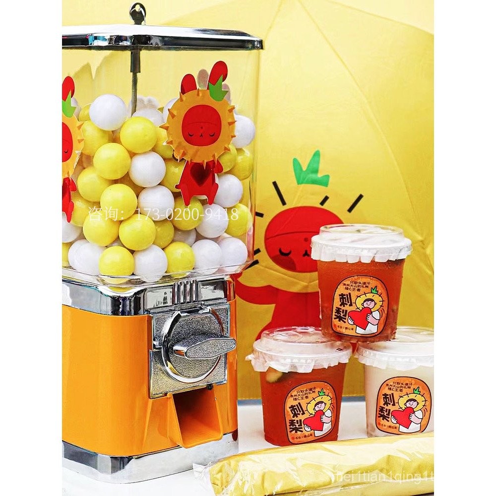 Desktop Gashapon Machine Square Yellow Put32mm Capsule toy Candy ...