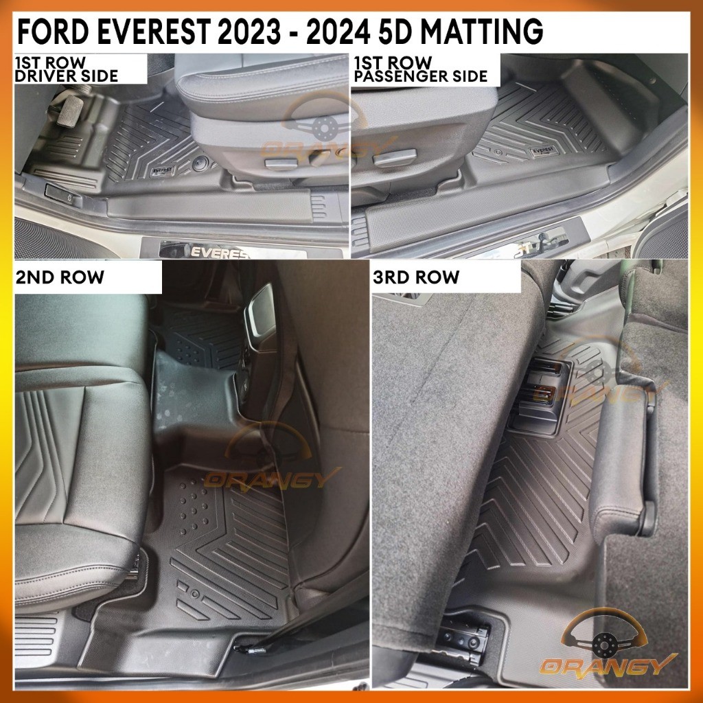 Ford Next-Gen Everest 2023 to 2025 EXCELLENT Deep Dish Matting PREMIUM ...