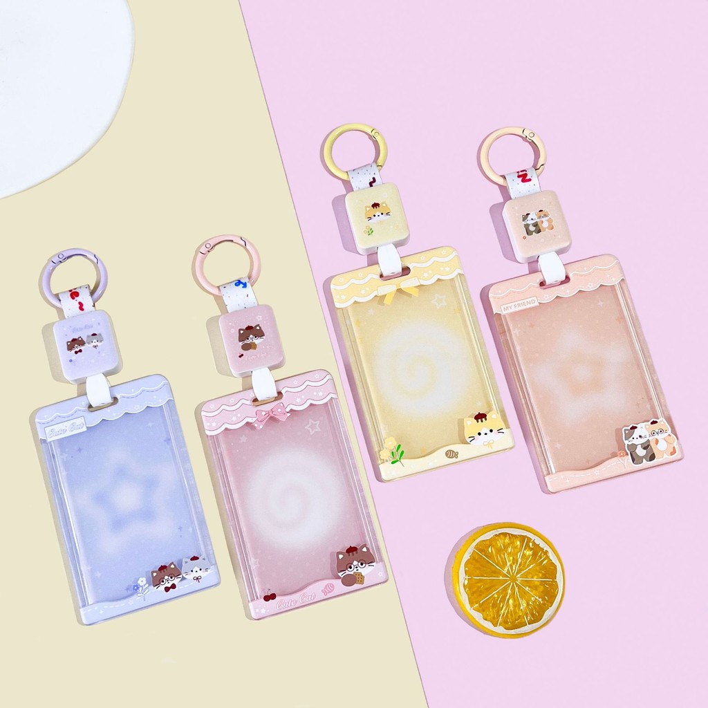 2025 Clear Card Holder with Retractable Lanyard RFID Blocking Beep Card ...